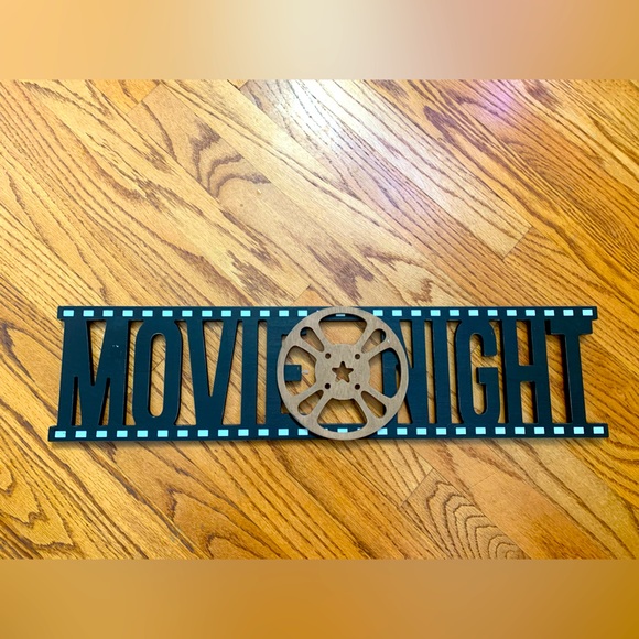 Hobby Lobby | Art | Nwt Movie Night Sign 23x7 Approx | Poshmark